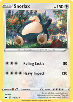 All Snorlax Cards - Pokemon TCG Price Guide | Pokefolio